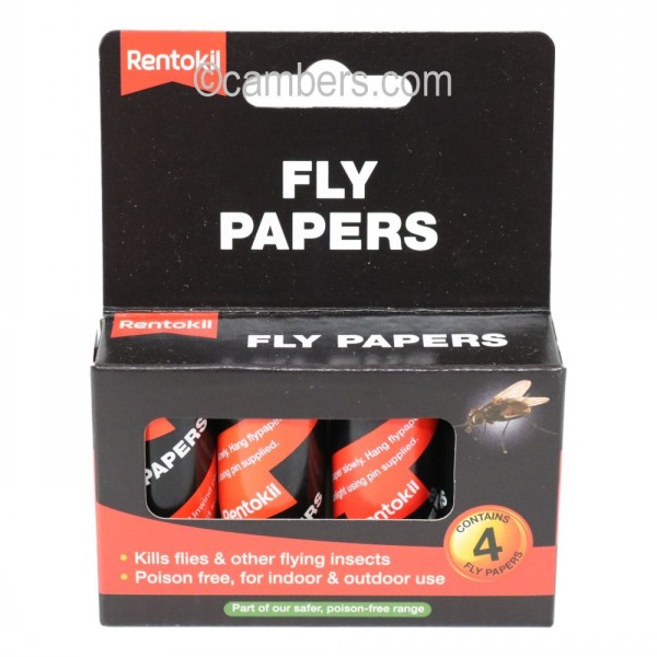 Rentokil Fly Papers 4 Pack | Cambers Country Store