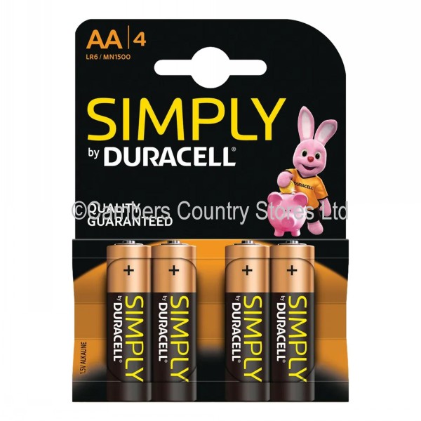 Duracell Simply Batteries AA 6 Pack | Cambers Country Store