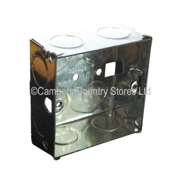 Dencon 1 Gang Metal Box 35mm | Cambers Country Store
