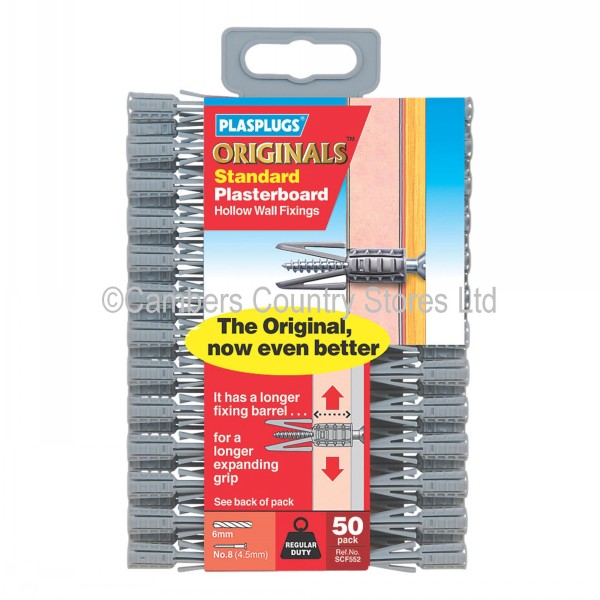 Rawlplug Plasterboard Plugs 7mm 50 Pack | Cambers Country Store