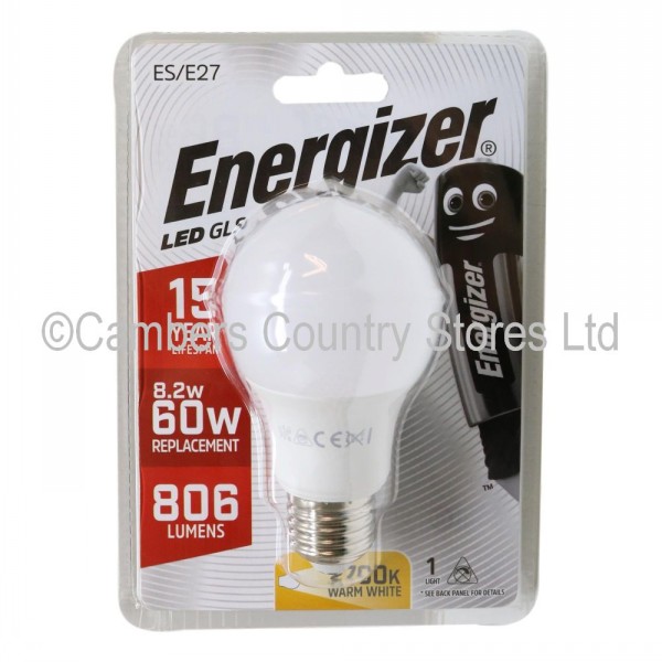 Energizer LED GLS Light Bulb ES/E27 Warm White 9.2w | Cambers Country Store