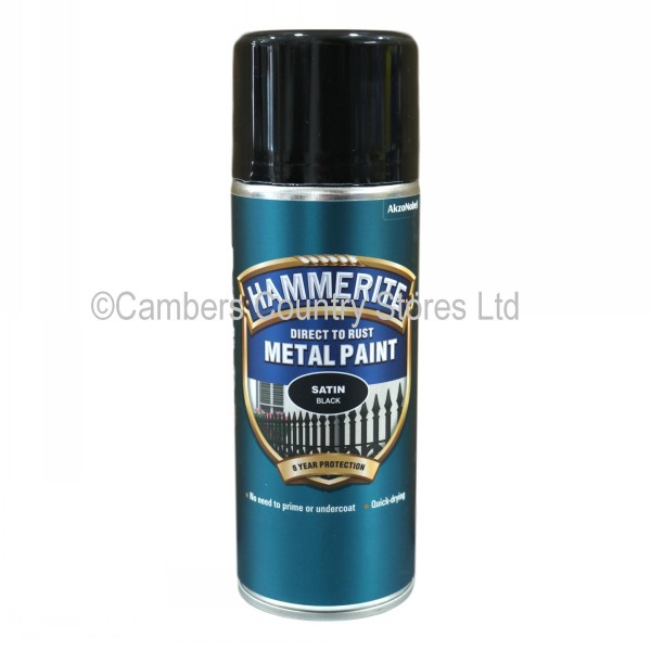 Hammerite Metal Paint Spray Satin 400ml | Cambers Country Store