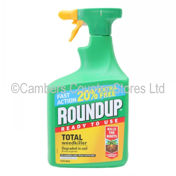 Roundup Total Weedkiller RTU Trigger Bottle 1.2 Litre | Cambers Country ...