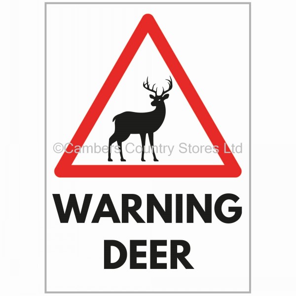 Agsigns Country Sign Warning Deer | Cambers Country Store