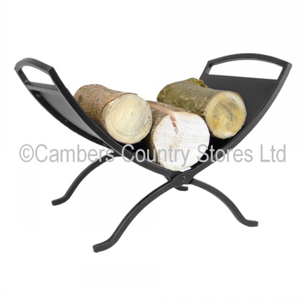 Manor Compact Log Tray Black | Cambers Country Store