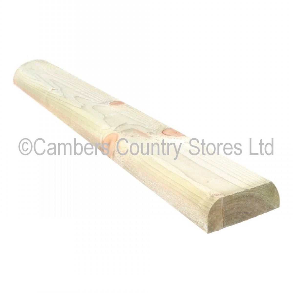 Half Round Timber Rails Chamfered "D" 12' x 4" | Cambers Country Store
