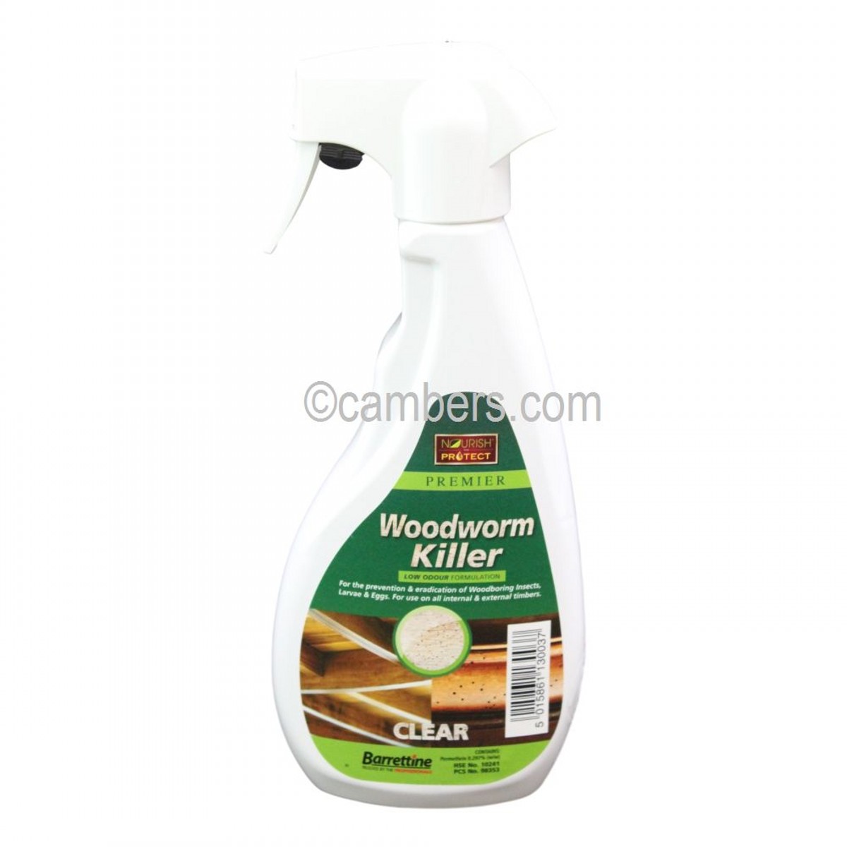 Barrettine Woodworm Killer Trigger Spray 500ml | Cambers Country Store