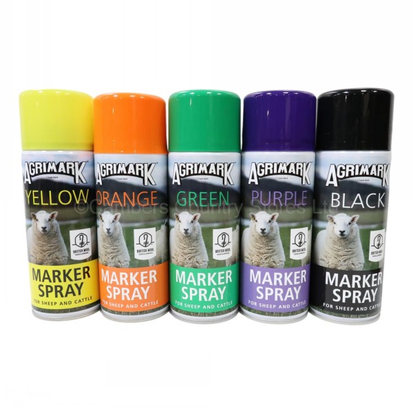 Agrimark Stock Marker Spray Paint Sheep & Cattle 400ml | Cambers ...