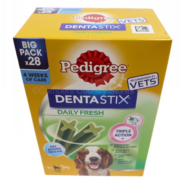 Pedigree Dentastix Fresh Medium Dog 28 Pack | Cambers Country Store