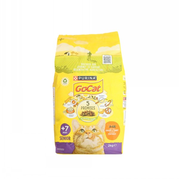 Go Cat Senior Complete Chicken Rice & Veg 2kg | Cambers Country Store