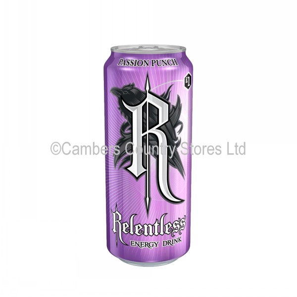 Relentless Energy Drink Passion Punch 500ml | Cambers Country Store