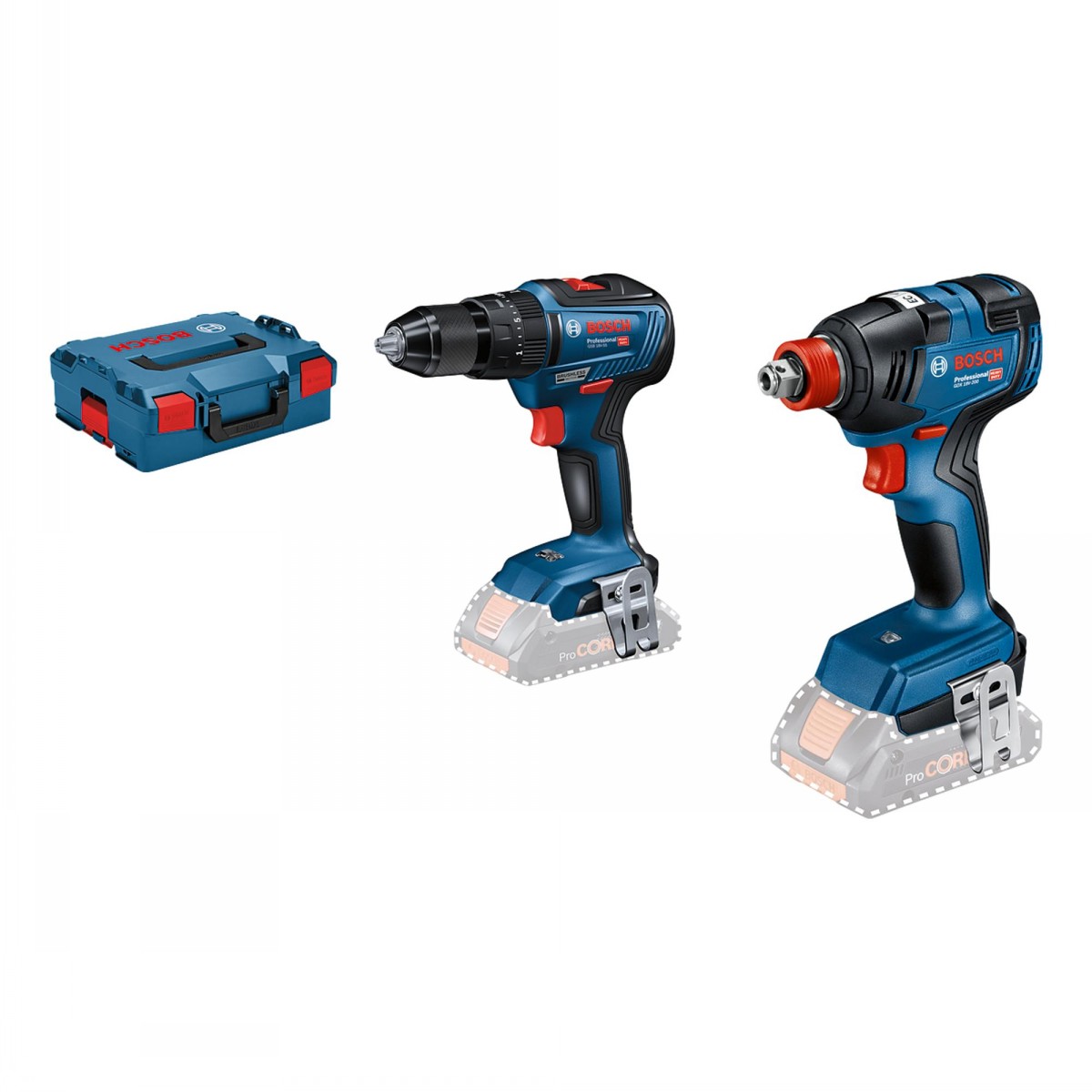 Bosch 18v Cordless Drill & Impact Wrench Combi Set | Cambers Country Store