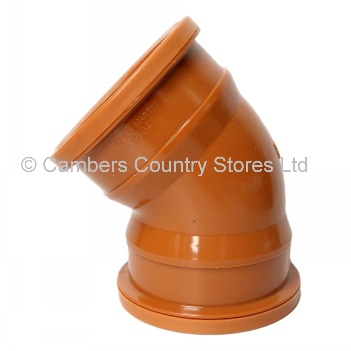 Underground Drainage B4041 Double Socket Bend 45 Deg | Cambers Country Store