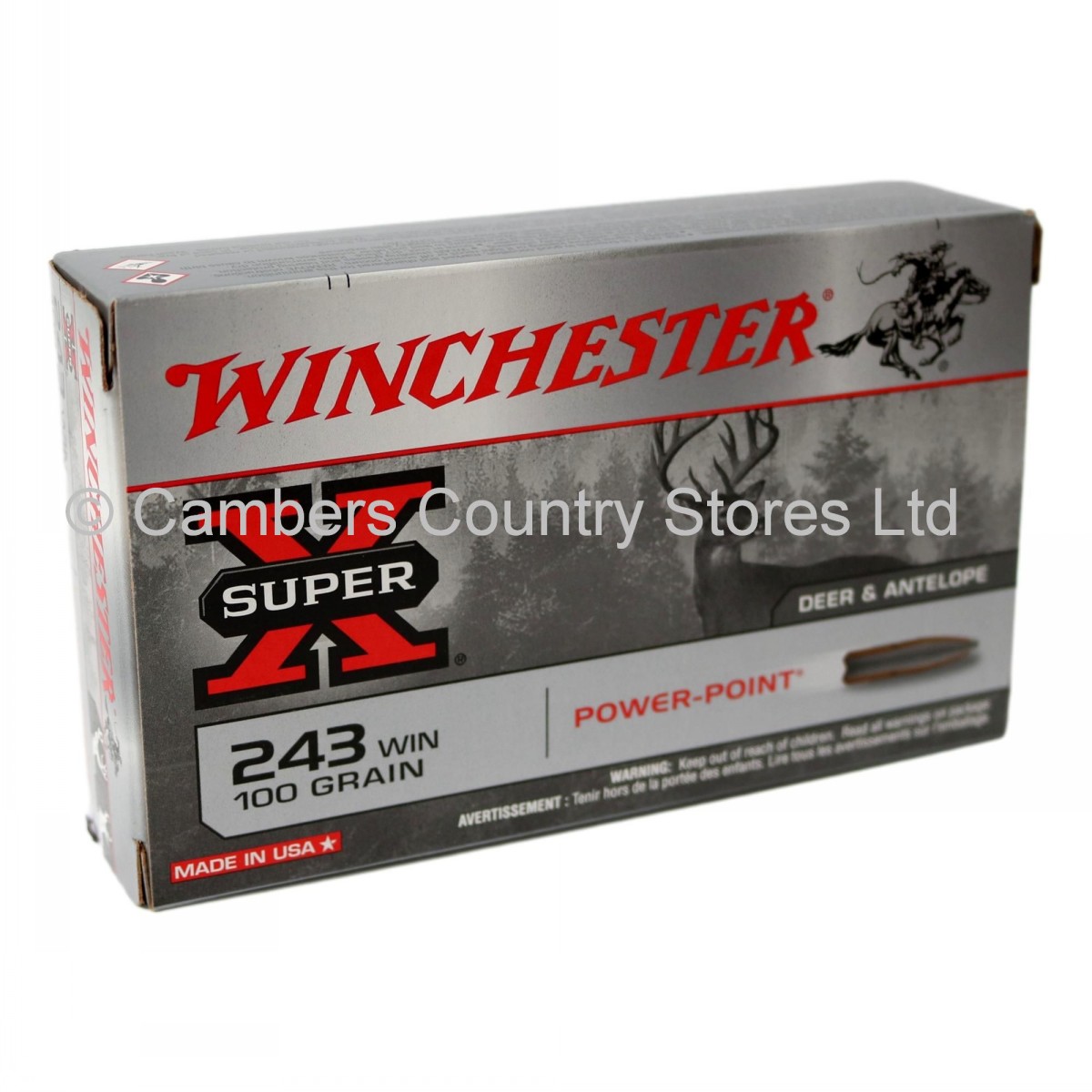 Winchester .243 Super X 100 Grain 20 Pack | Cambers Country Store