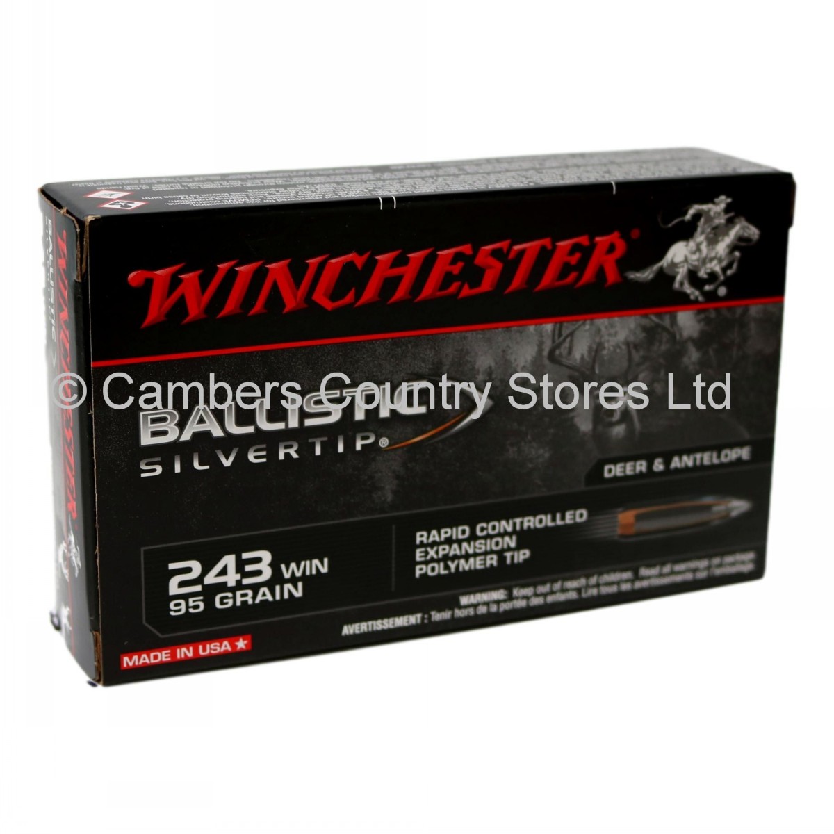 Winchester .243 Ballistic Silvertip 95 Grain 20 Pack | Cambers Country Store