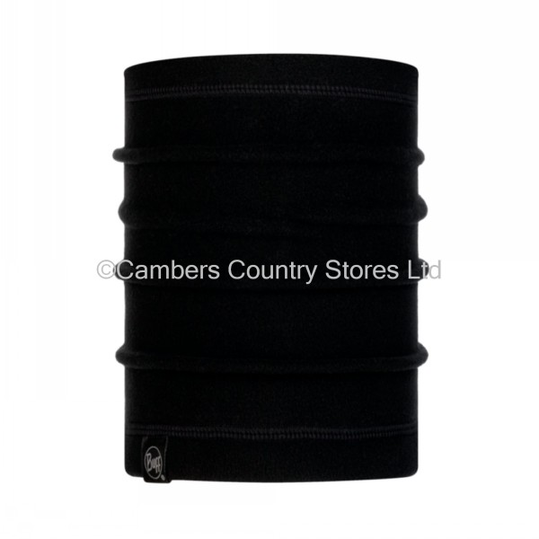 Buff Neckwarmer Polar Solid Black | Cambers Country Store
