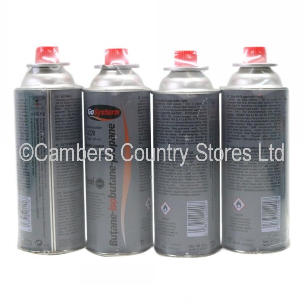 Go System Butane Gas 227g 4 Pack | Cambers Country Store