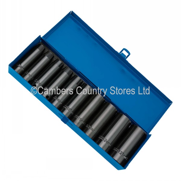 Draper Expert Impact Socket Set Deep 1/2" Sq Drive 10pc | Cambers ...