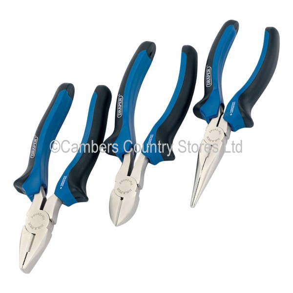 Draper Pliers Set Soft Grip 3 Piece | Cambers Country Store
