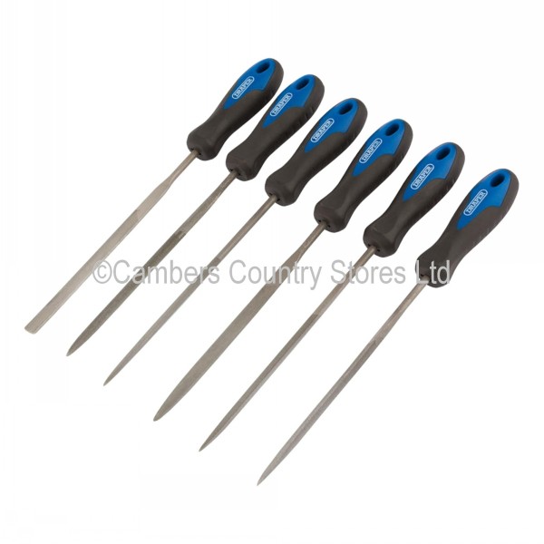 Draper Needle File Set Soft Grip 6 Piece | Cambers Country Store