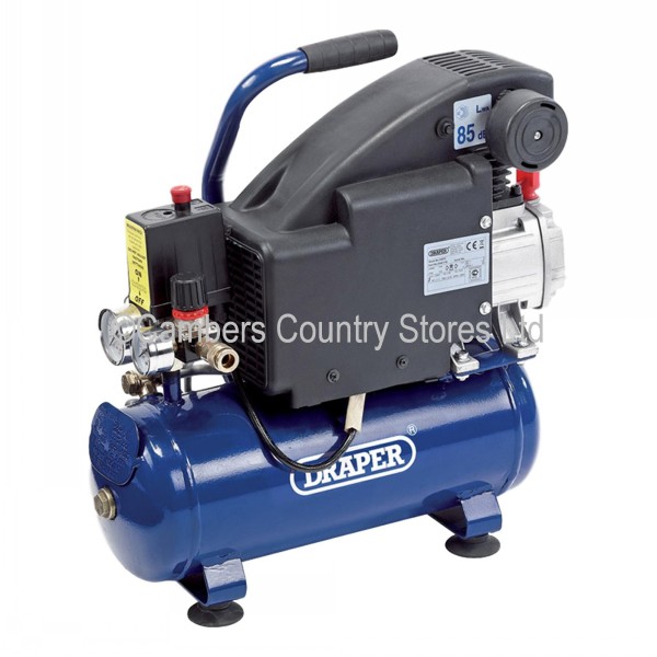 Draper Air Compressor 8 Litre 1.1hp 230v | Cambers Country Store
