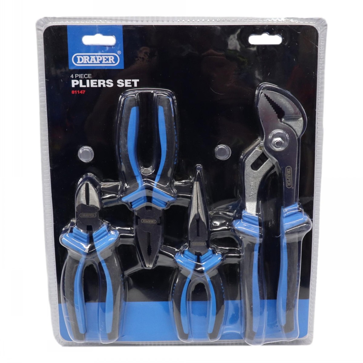Draper Pliers Set Soft Grip 4 Piece | Cambers Country Store