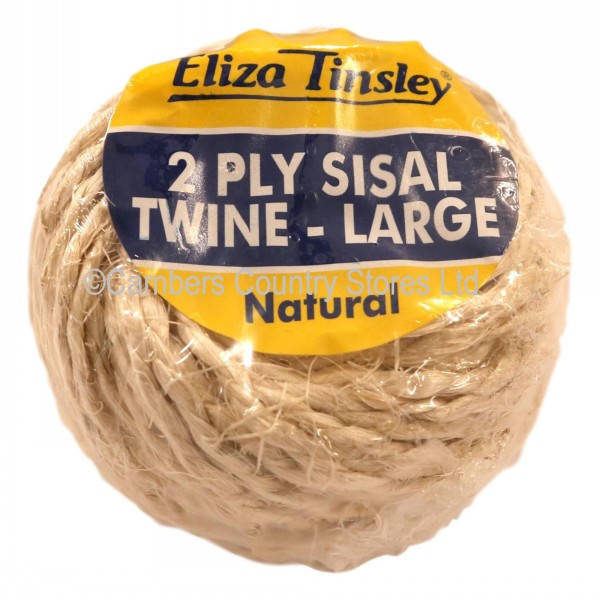 Eliza Tinsley Sisal Twine 2 Ply Natural Large Ball | Cambers Country Store