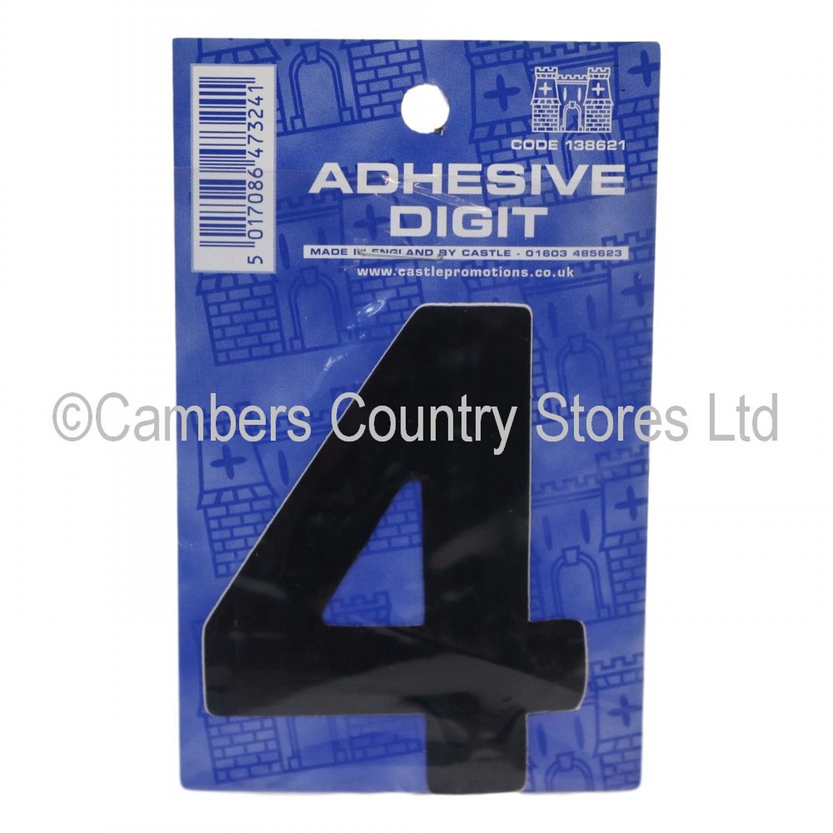 Self Adhesive Digit / Letter Black | Cambers Country Store