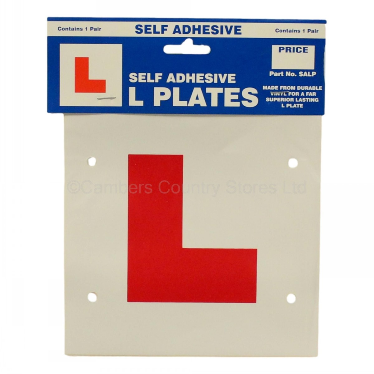 Self Adhesive L Plates 1 x Pair | Cambers Country Store