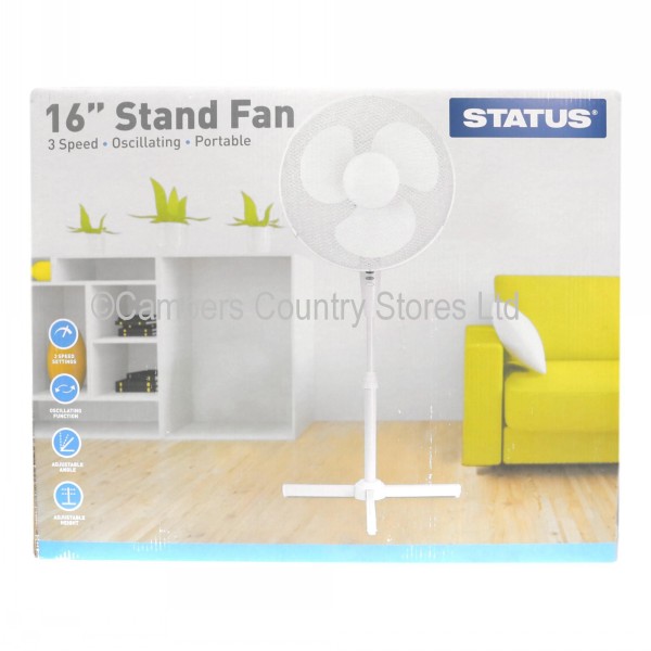 Status Cooling Fan With Stand 16" | Cambers Country Store