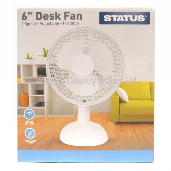 Status Cooling Fan Desk Type 6" | Cambers Country Store