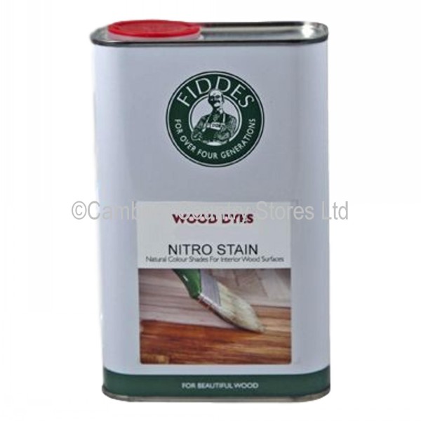 Fiddes Nitro Stain Wood Dye Walnut 1 Litre | Cambers Country Store