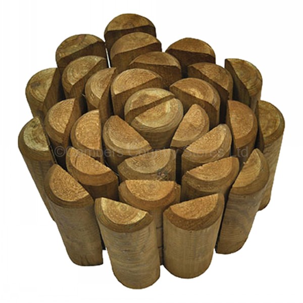 Garden Log Roll Edging 1.8m | Cambers Country Store
