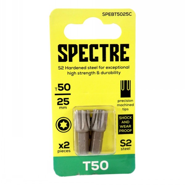 Spectre Screwdriver Bits Torx 25mm x 2 Pack | Cambers Country Store