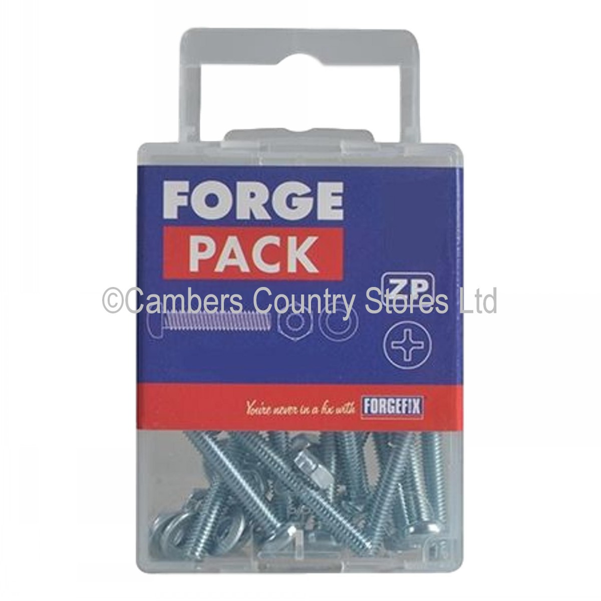 Machine Screw Bolt With Nut & Washer ZP | Cambers Country Store