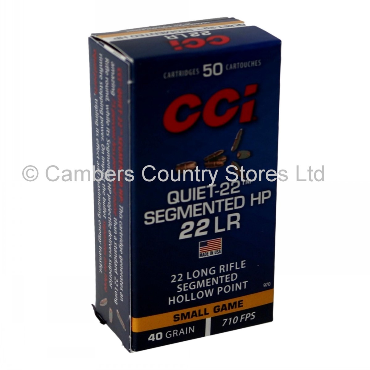 CCI .22 LR Quiet Segmented HP 40 Grain 50 Pack | Cambers Country Store