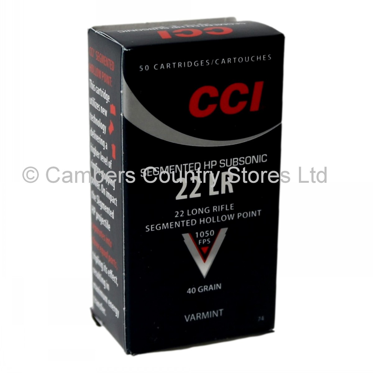 CCI .22 LR Segmented HP Subsonic 40 Grain 50 Pack | Cambers Country Store