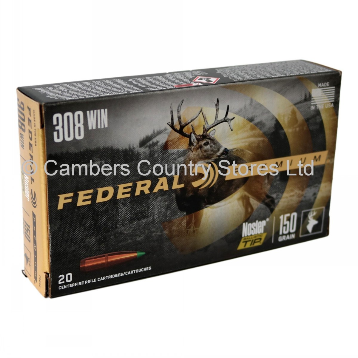 Federal .308 Win 150 Grain Nosler 20 Pack | Cambers Country Store