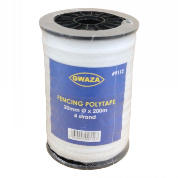 Electric Fencing Polytape 4 Strand 20mm x 200m | Cambers Country Store