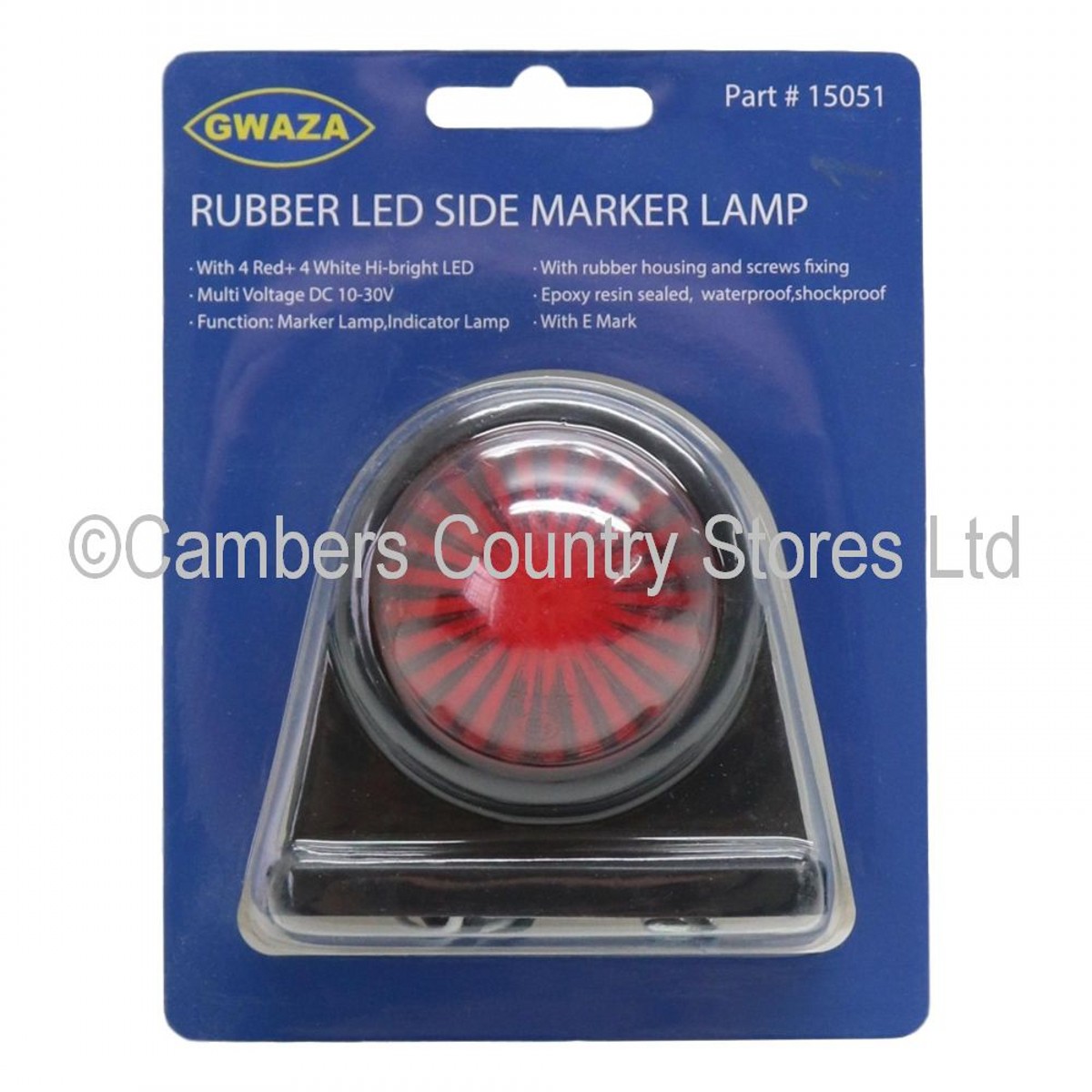LED Rubber Side Marker Lamp 10-30v | Cambers Country Store