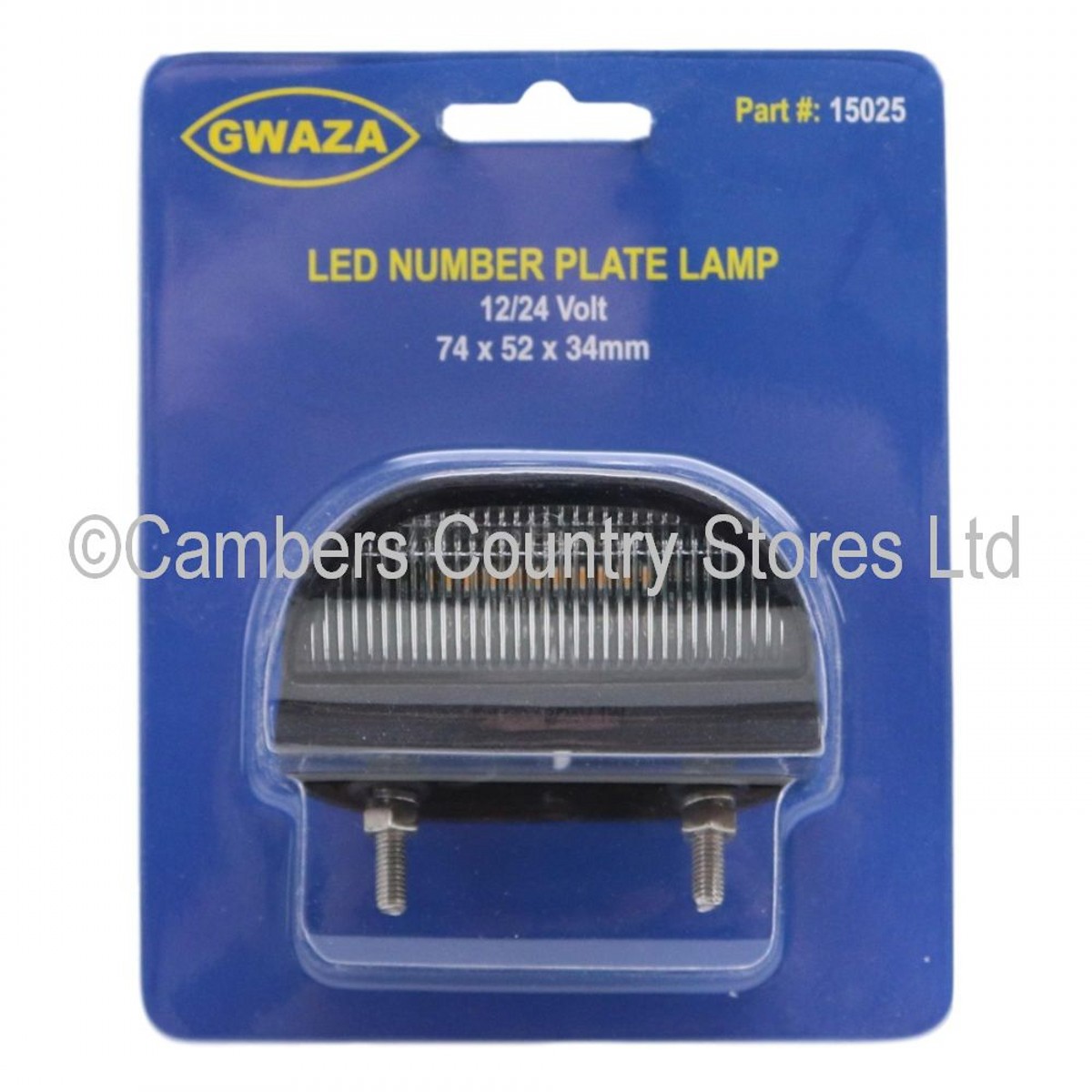 LED Number Plate Lamp 12/24v | Cambers Country Store
