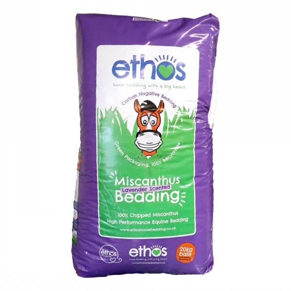 Ethos Equine Miscanthus Bedding Lavender 20kg Bale | Cambers Country Store