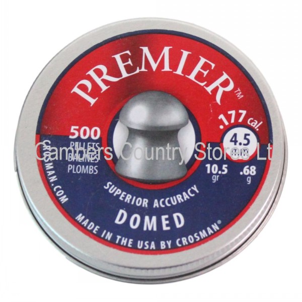 Crosman Premier Domed Air Rifle Pellets .177 x 500 | Cambers Country Store