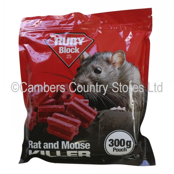 Lodi Ruby Block Rat & Mouse Killer 300g | Cambers Country Store