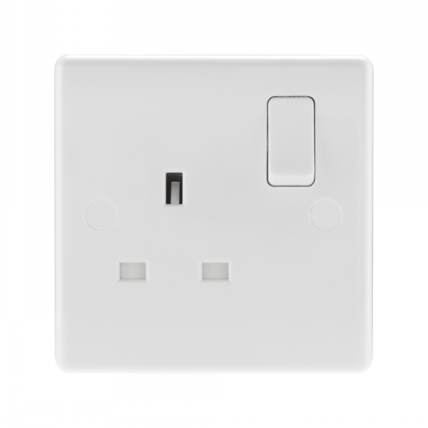 BG Rounded Edge Switched Socket 1 Gang SP 13A | Cambers Country Store