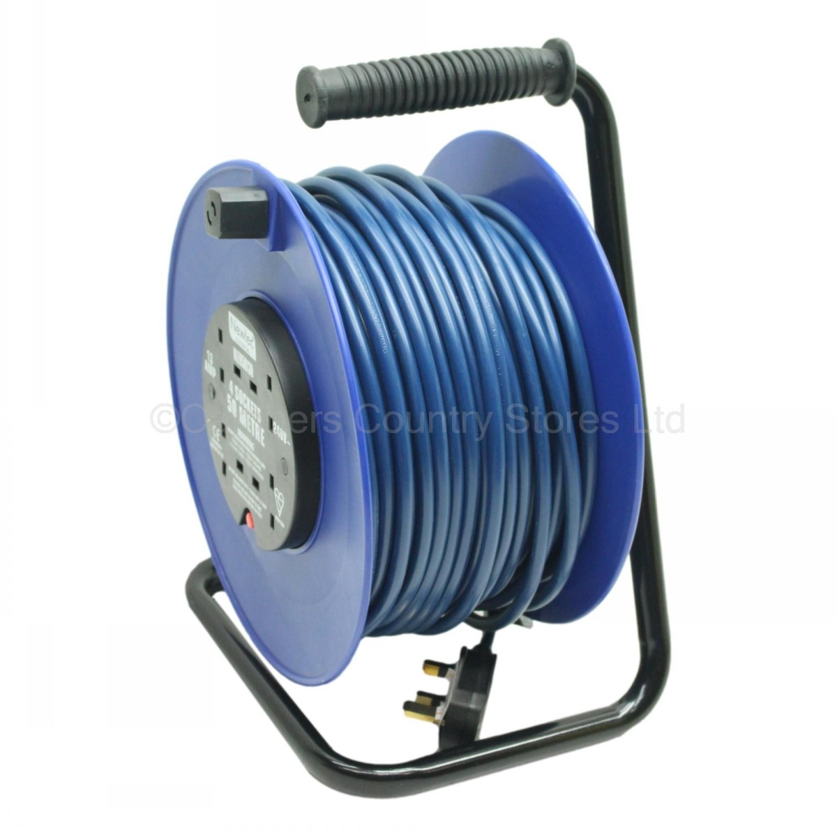 Masterplug Extension Lead Cable Reel 4 Gang 240v 50m | Cambers Country ...