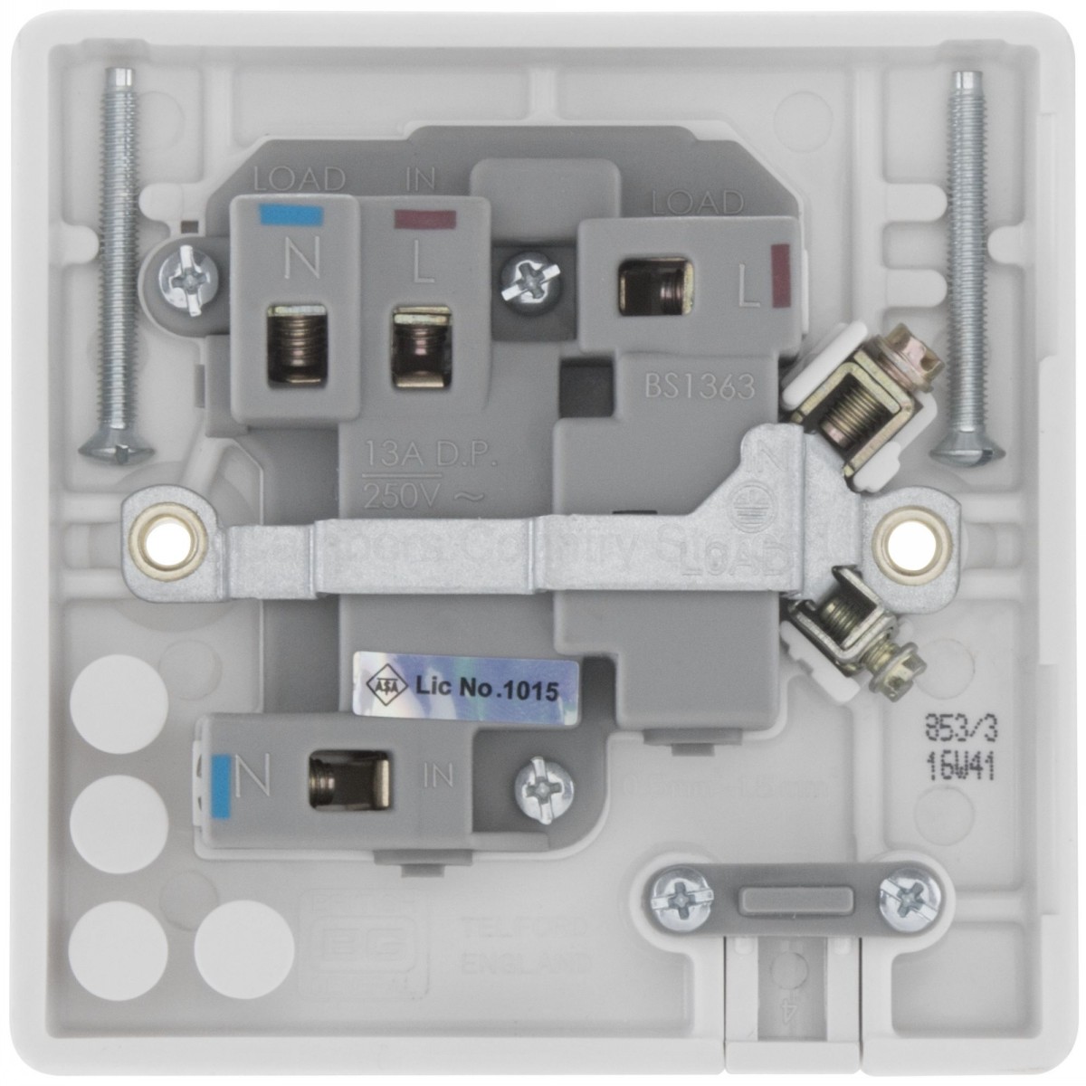 BG Rounded Edge Switch Fused Indicator Flex Outlet | Cambers Country Store