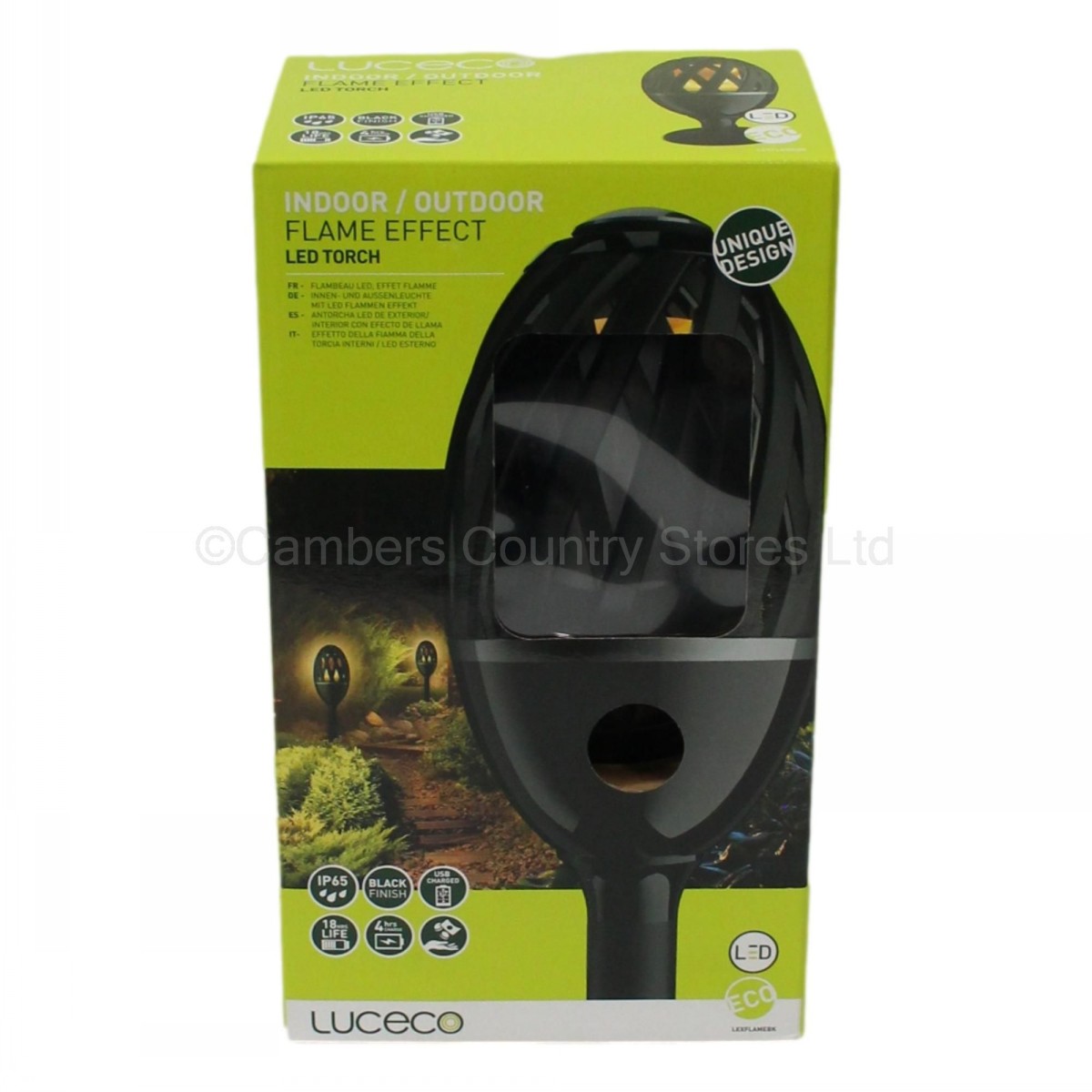Luceco Flame Effect LED Decorative Rechargable Light | Cambers Country ...