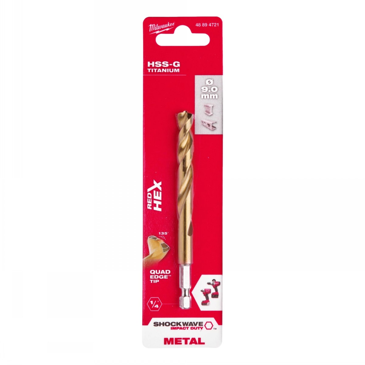 Milwaukee Red Hex Shockwave Drill Bit | Cambers Country Store