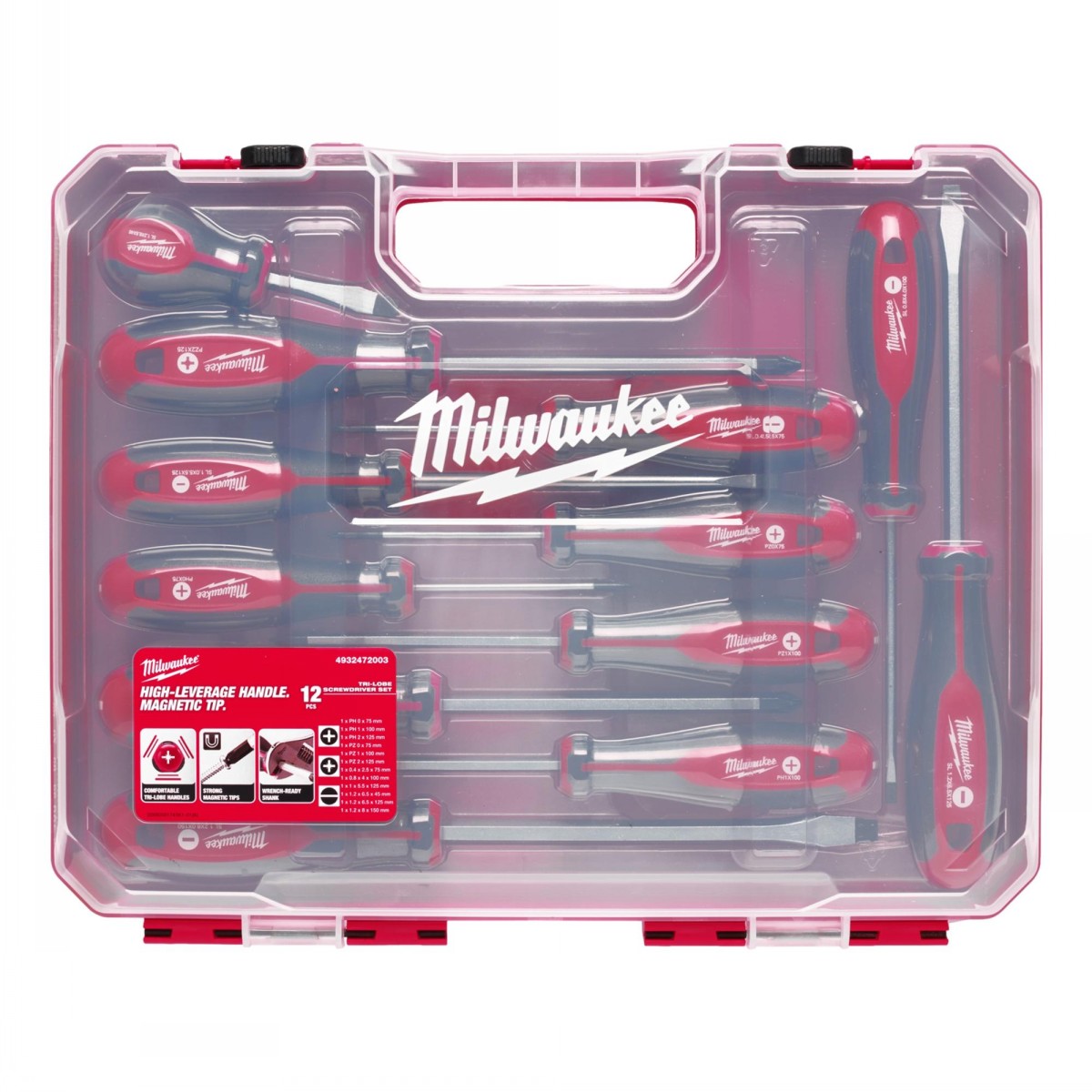 Milwaukee Screwdriver Set 12 Piece | Cambers Country Store